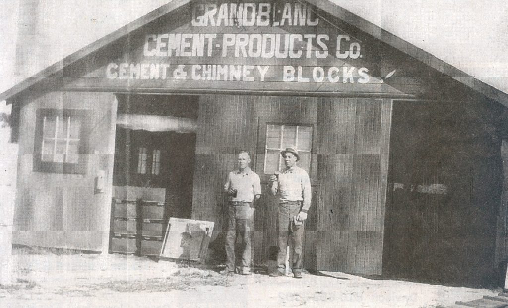 Grand Blanc Cement Products - 1926 Photo - Grand Blanc Cement Products