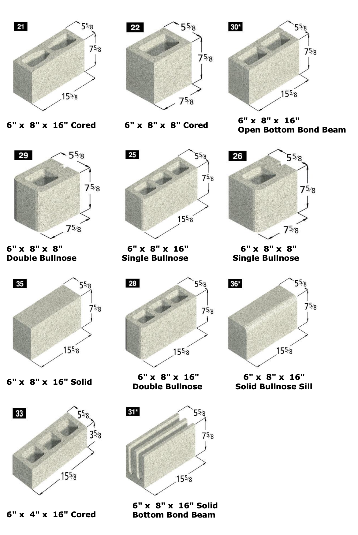 Decorative Concrete Blocks - Grand Blanc Cement Products